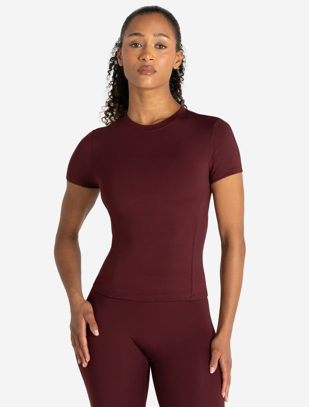 Allure T-Shirt | Dark Burgundy | Pursue Fitness