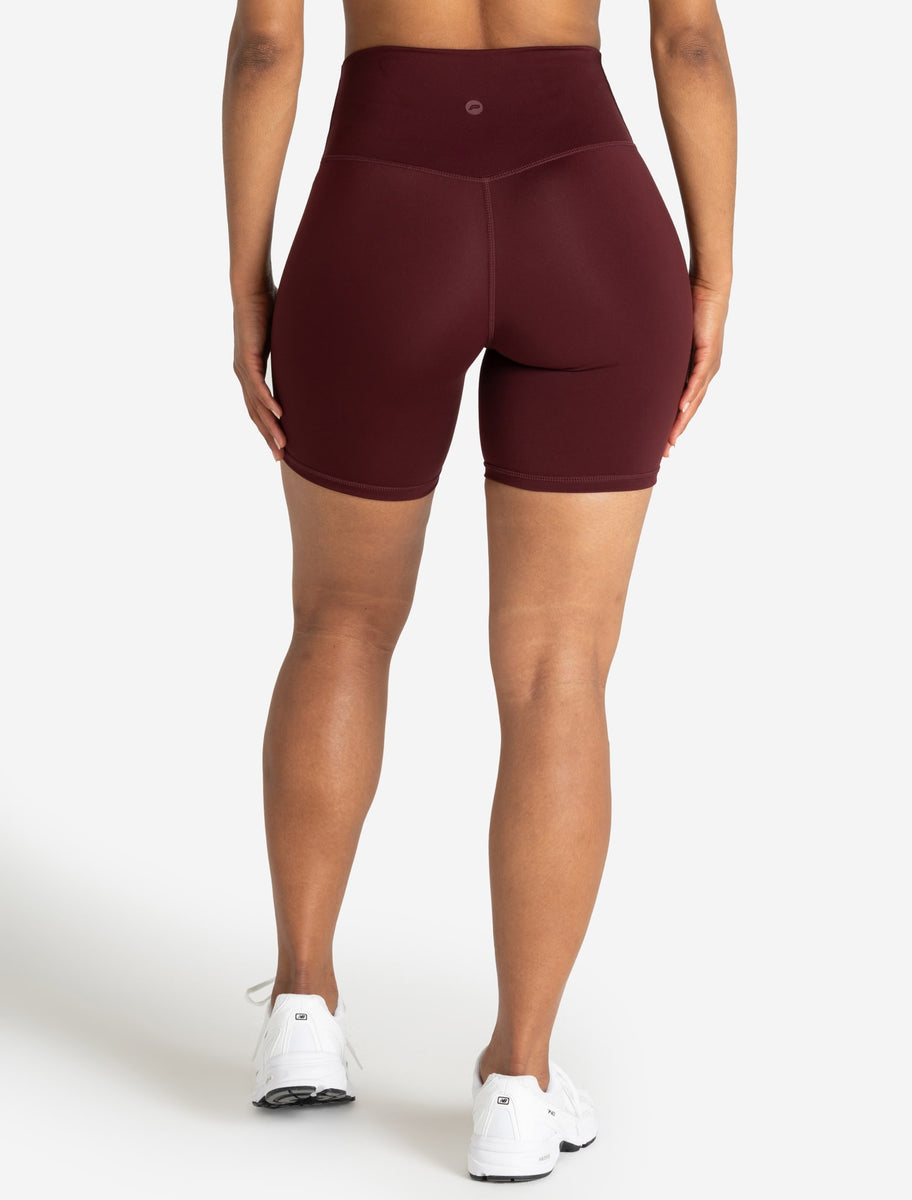 Allure Cycling Shorts | Dark Burgundy | Pursue Fitness