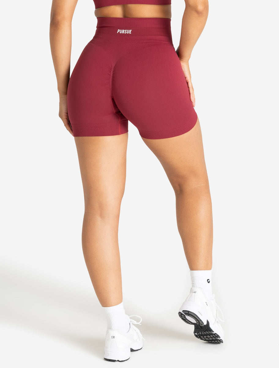 Scrunch Seamless Shorts | Raspberry | Pursue Fitness