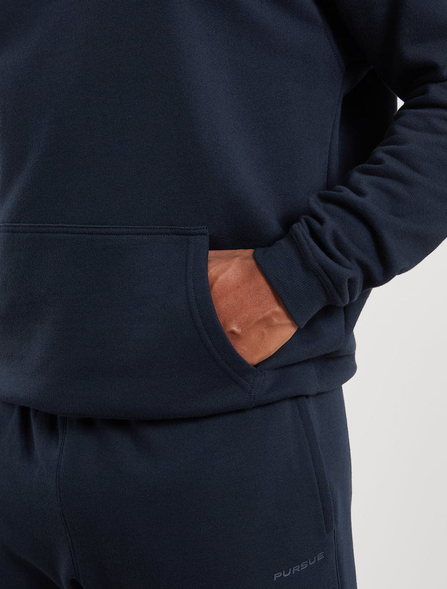Core Fleece Hoodie | Dark Navy | Pursue Fitness