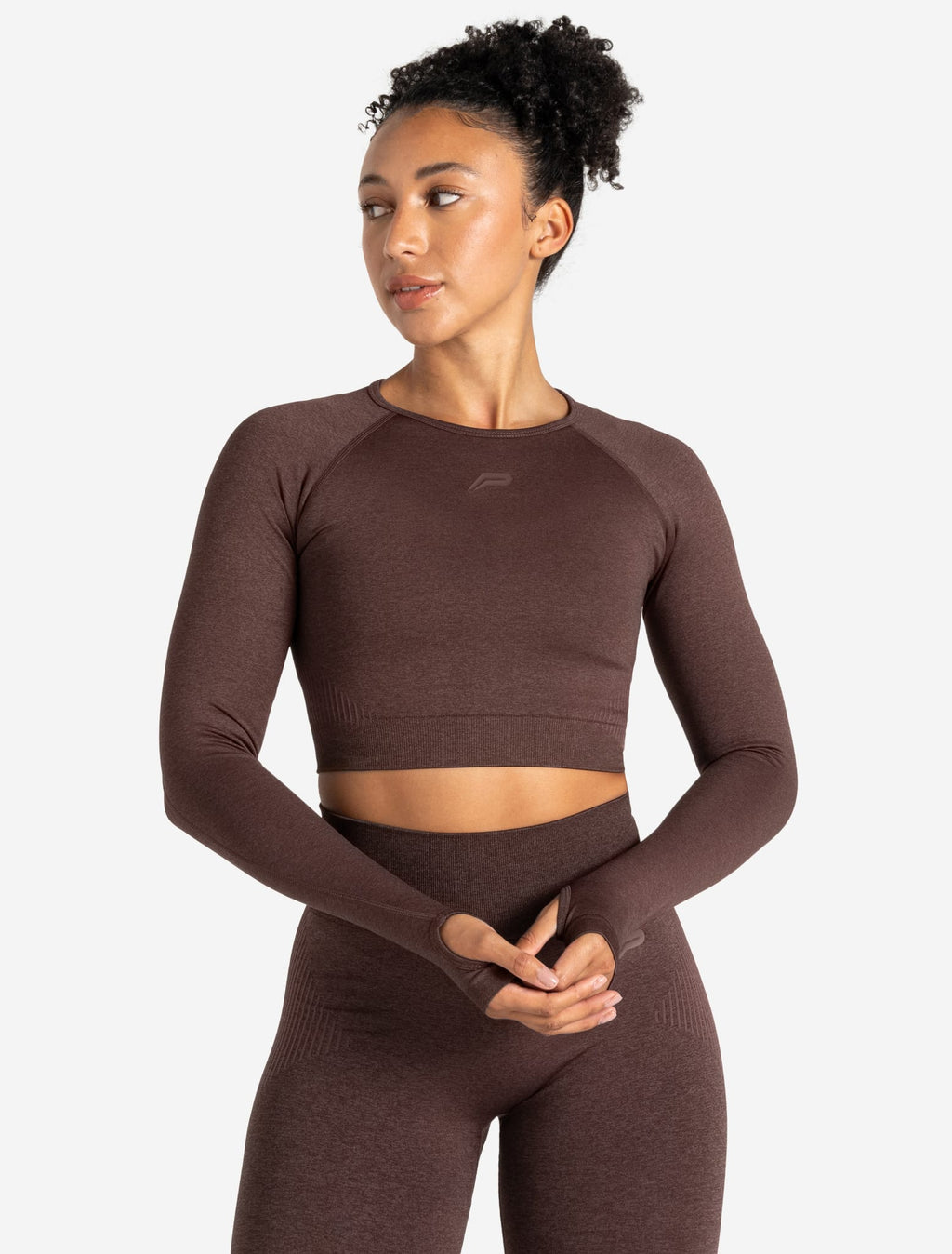 ADAPT 2.0 Seamless Crop Top | Cherry Brown | Pursue Fitness