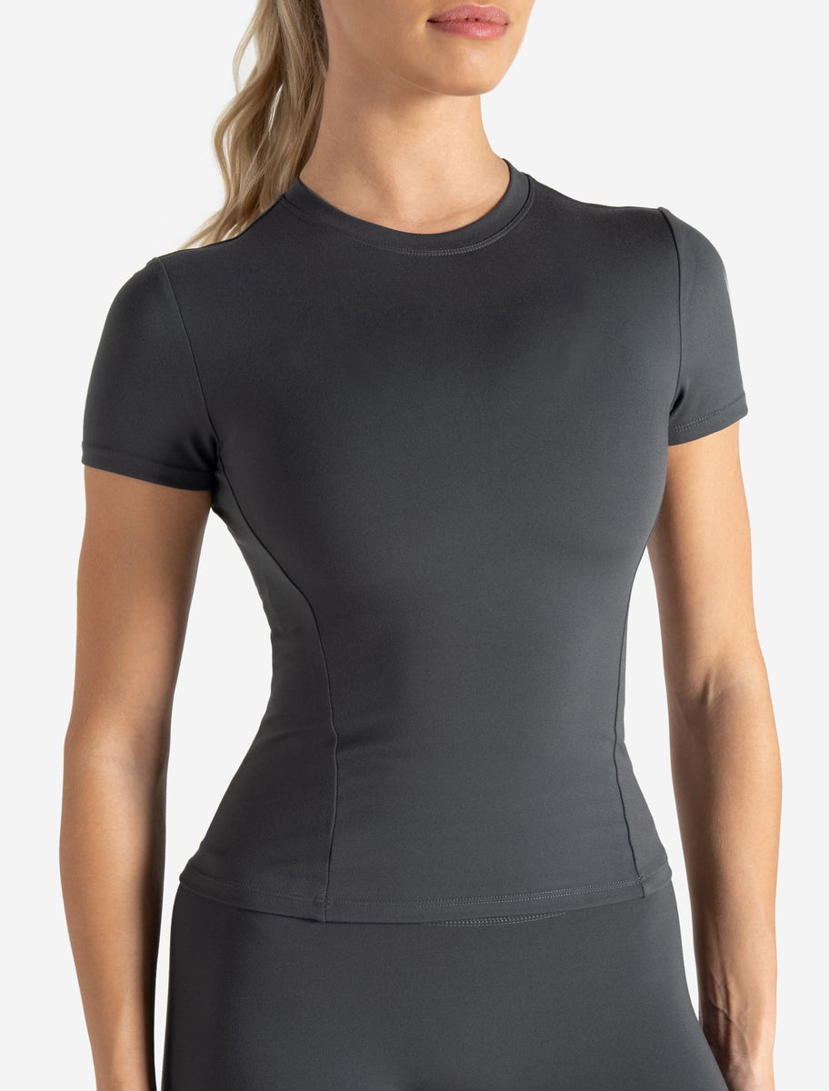 Allure T-Shirt | Storm Grey | Pursue Fitness