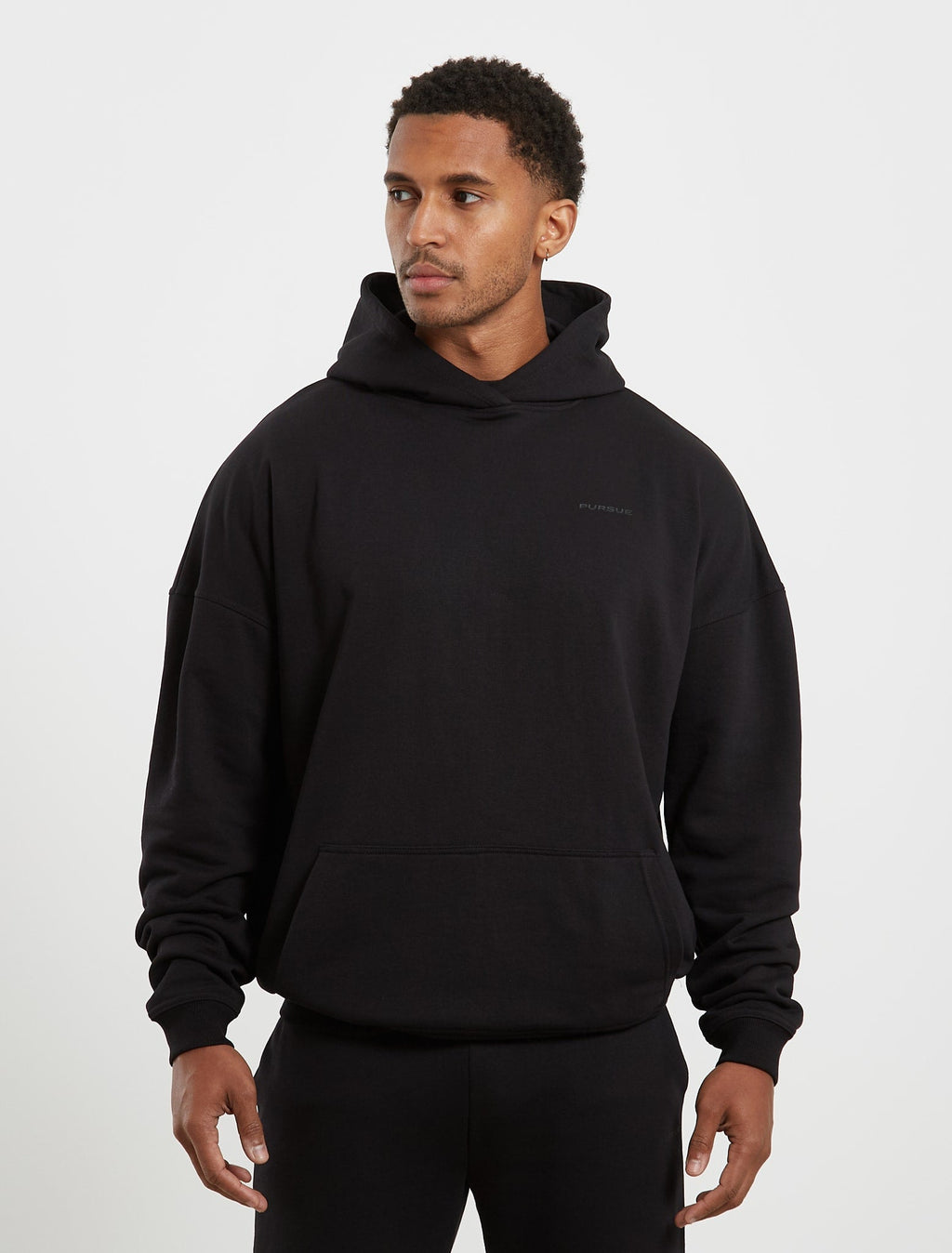 Men's Core Loopback Hoodie | Black | Pursue Fitness