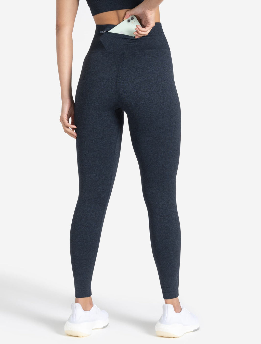 Core Seamless Pocket Leggings | Navy Marl | Pursue Fitness