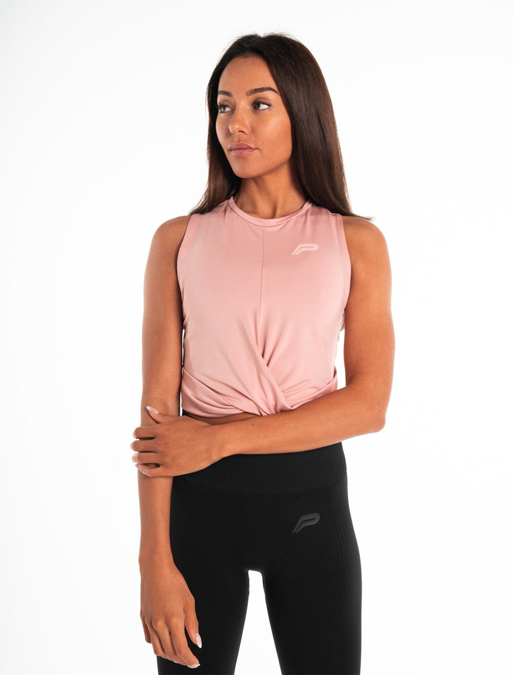 Crossover Vest | Dusky Pink | Pursue Fitness