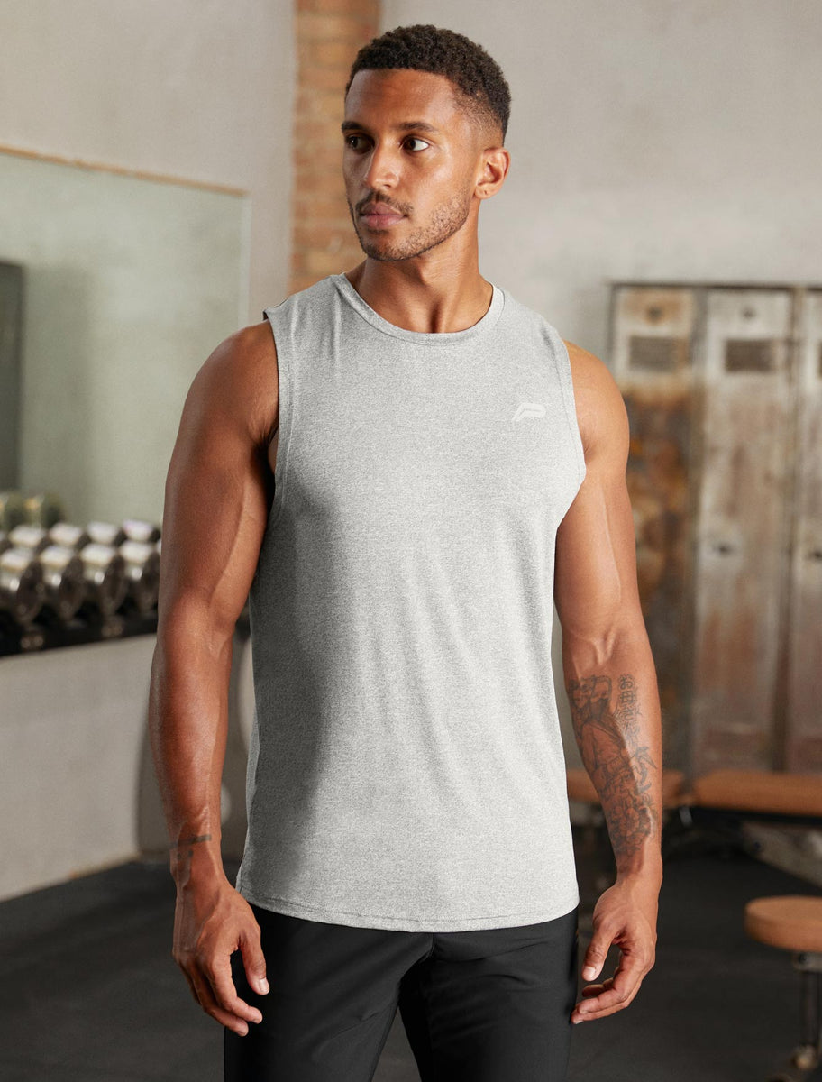 Hybrid Everyday Tank | Grey Marl | Pursue Fitness