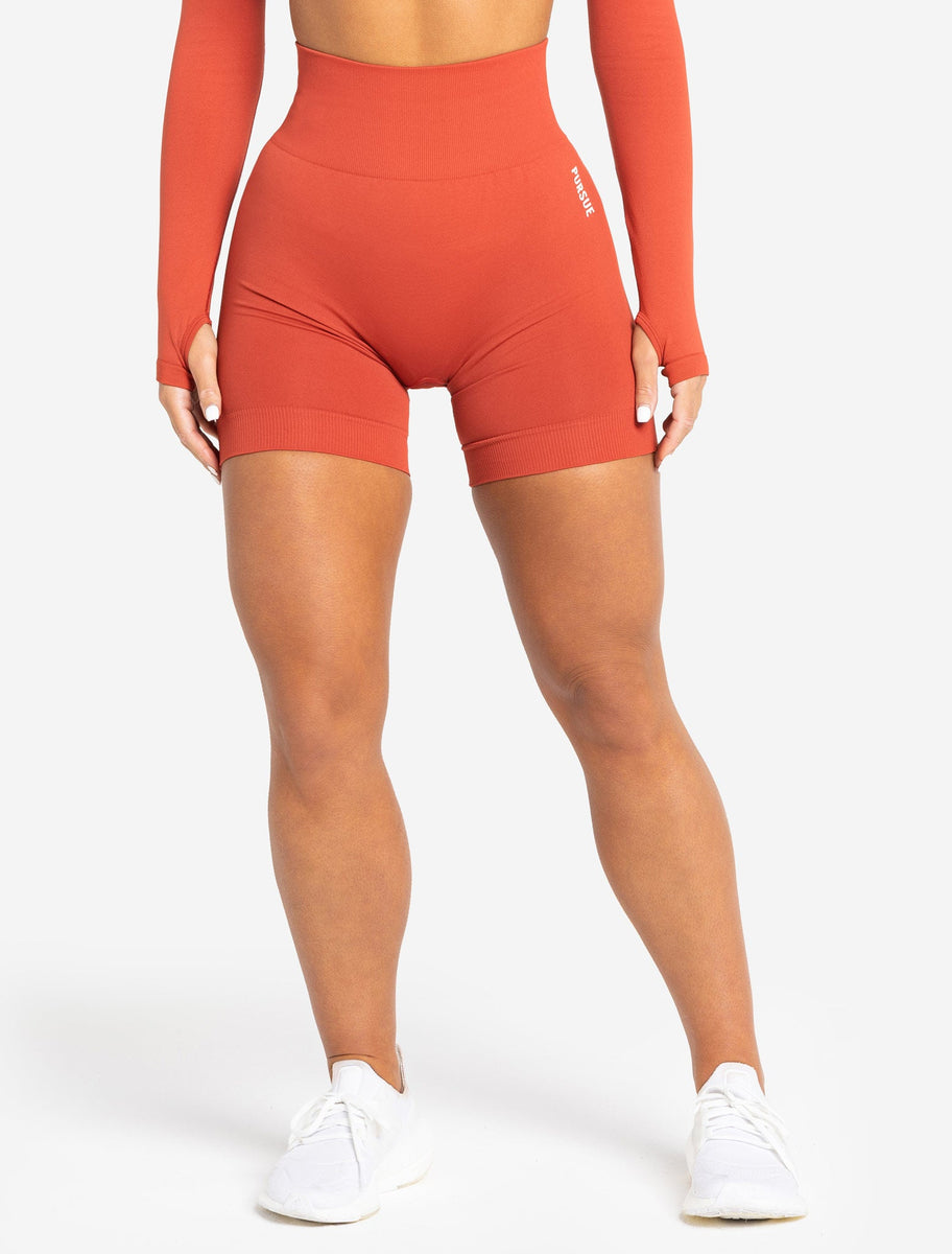 Move Seamless Shorts | Burnt Red | Pursue Fitness