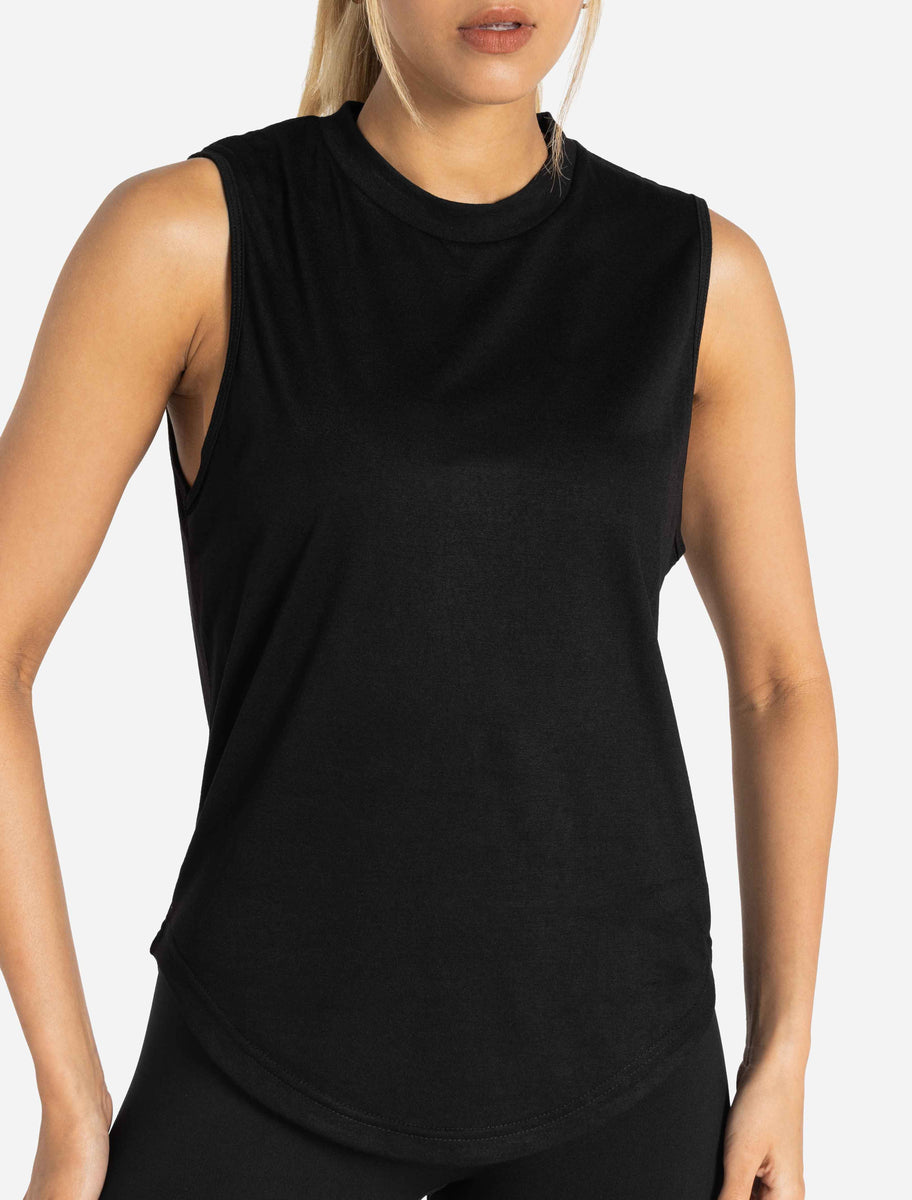 Oversized Graphic Tank | Black | Pursue Fitness