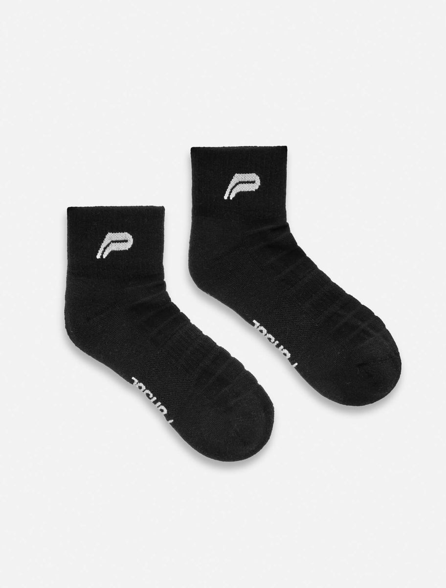 Premium Cushioned Running Socks | Black | Pursue Fitness