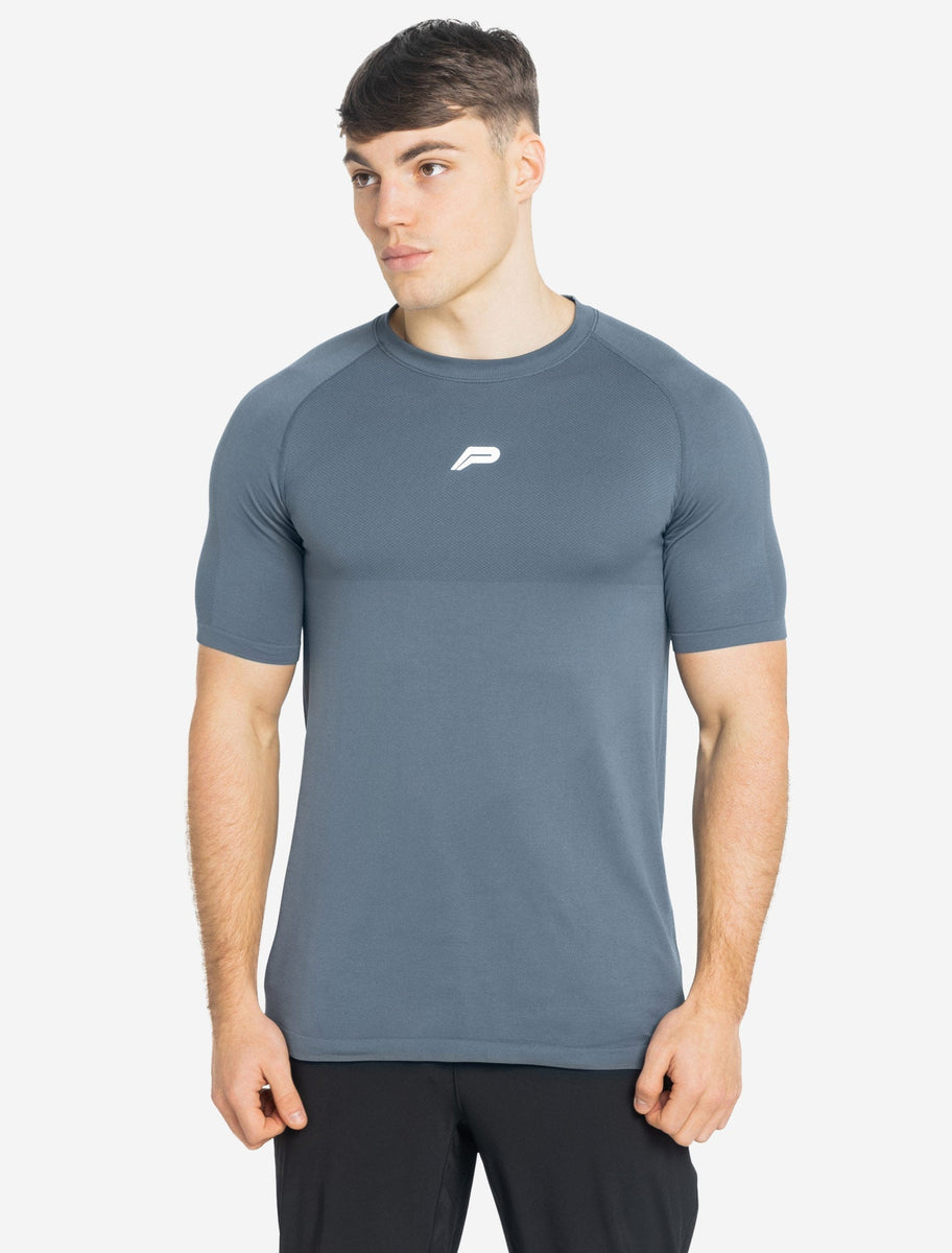 Men's Seamless T-Shirt | Deep Blue | Pursue Fitness