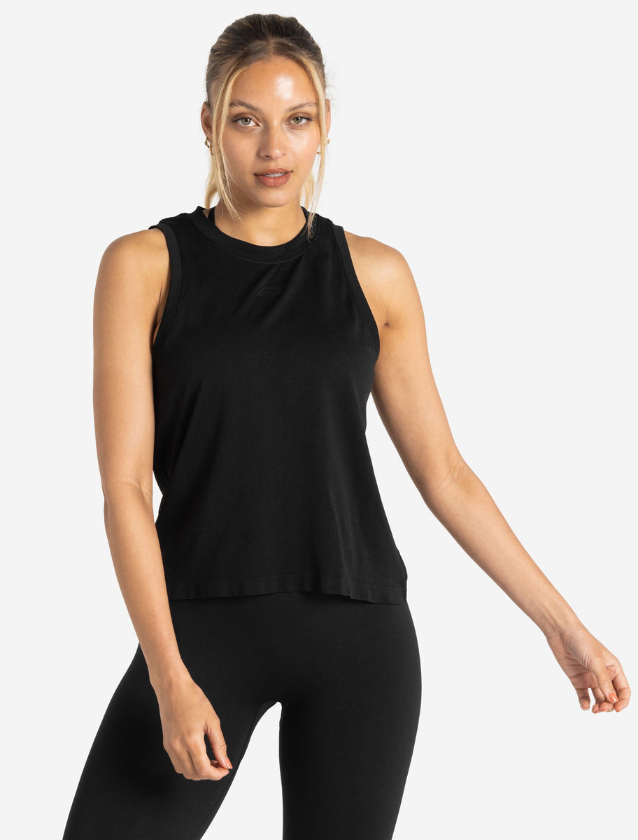 Seamless Tank | Black | Pursue Fitness