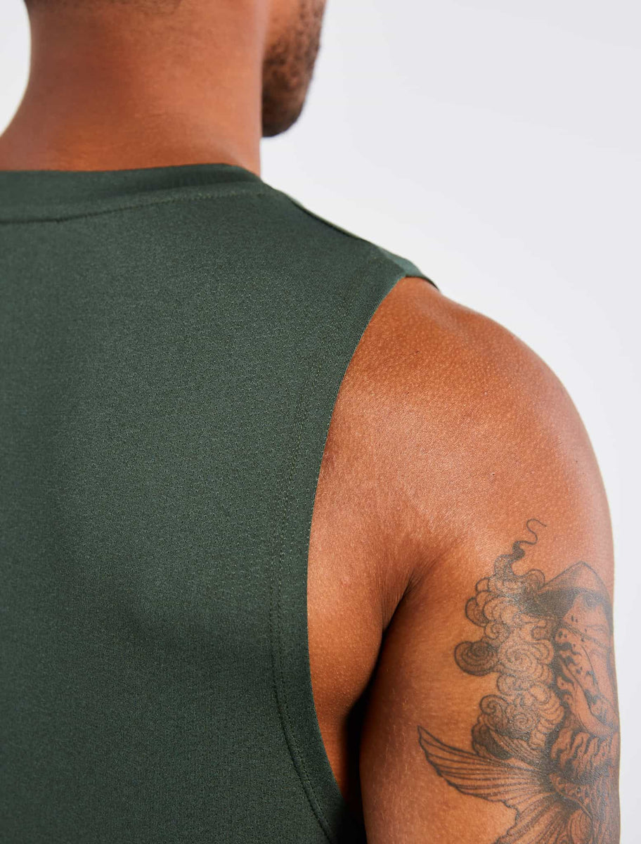 Training Tank | Dark Green | Pursue Fitness